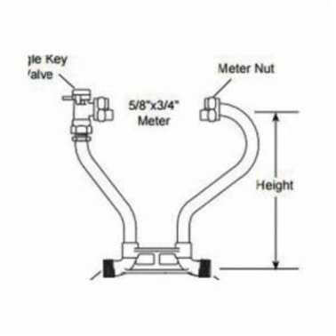 FORD BRASS RESETTER 3/4" X 9" #V42-9W-NL