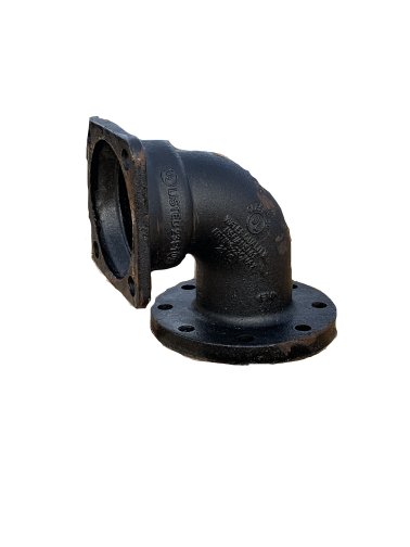 DI MJ X FLANGED 90 ELL 3"