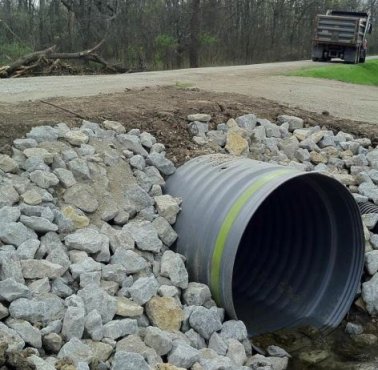 ADS HP DUAL WALL STORM PIPE WTIB 18" X 20' "GRAY"