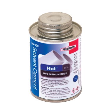 RECTORSEAL PVC CEMENT HOT 203L 1/4 PT #55988