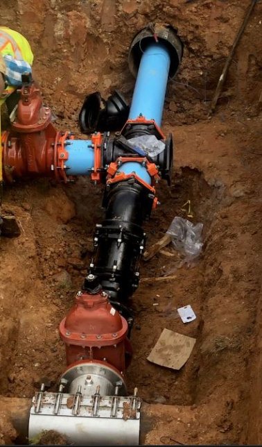 PIV MJ GATE VALVE 6" W/ INDICATOR PLATE & 2" NUT