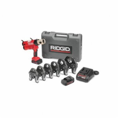 RIDGID RP 340 BATTERY PRESS TOOL KIT W/ PRO PRESS JAWS 1/2" - 2" #43358