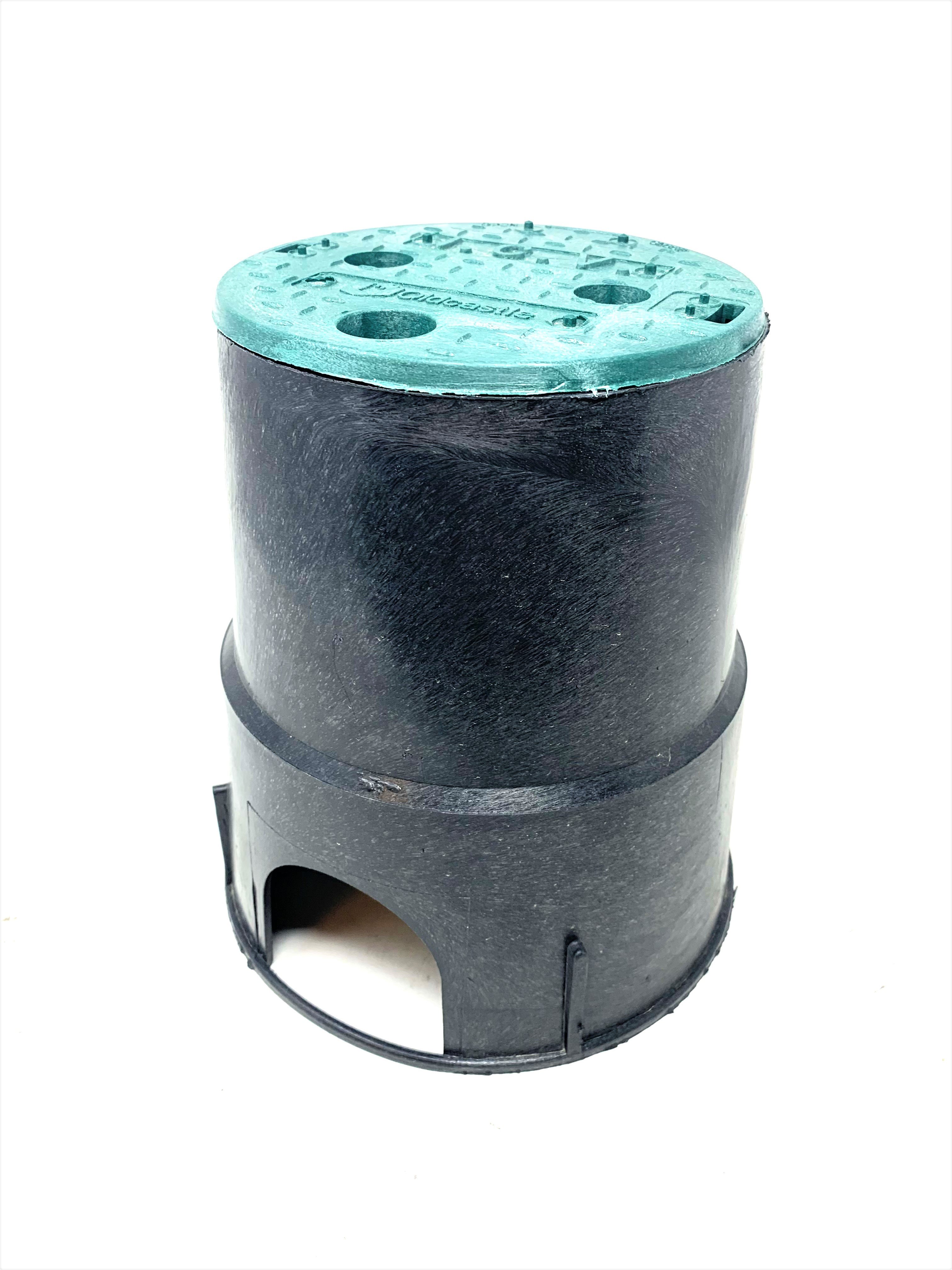 PVC 6" VALVE BOX W/ "GREEN" LID #07081102