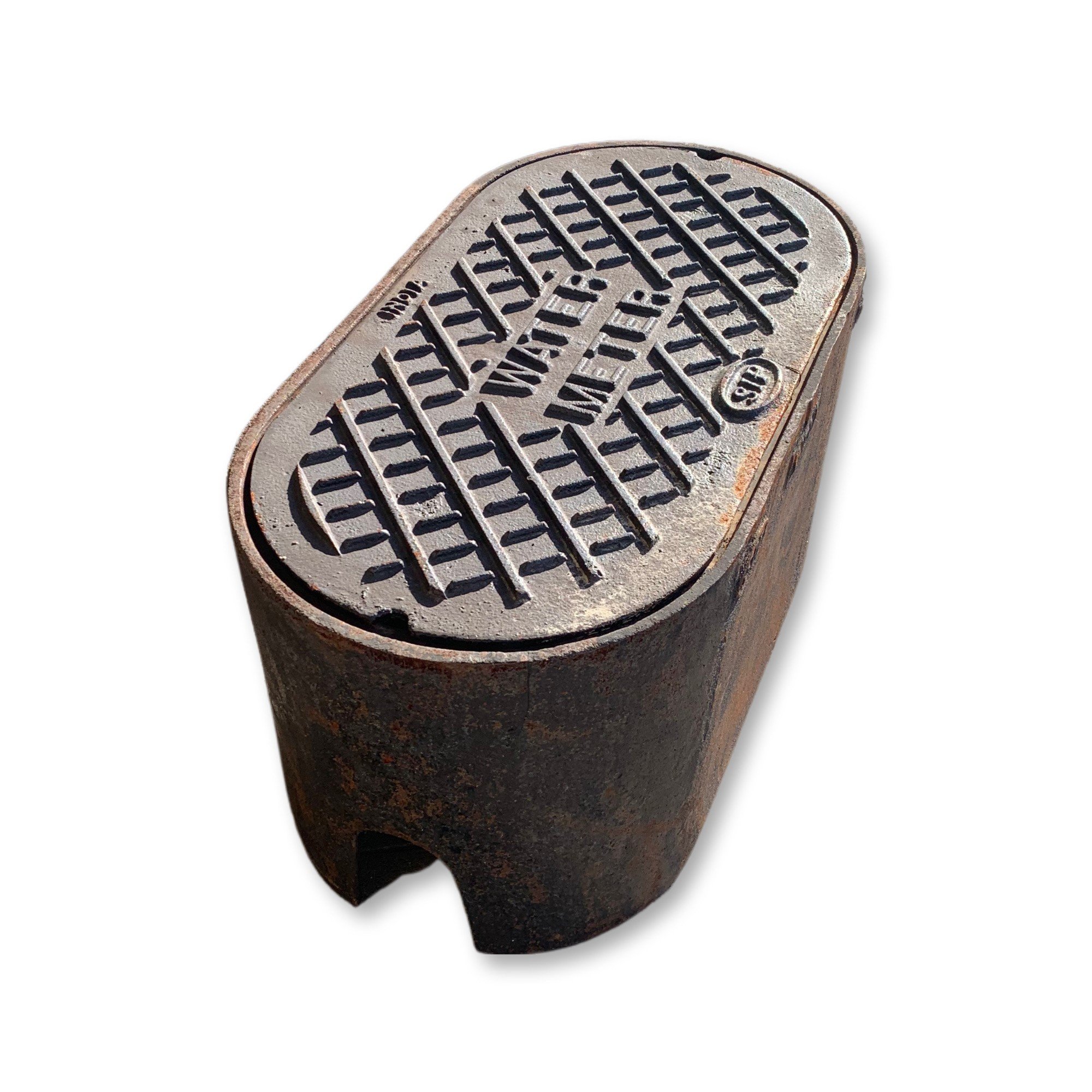 19" X 10" CI STD OVAL ROME METER BOX #6400 MBD1910 MB282