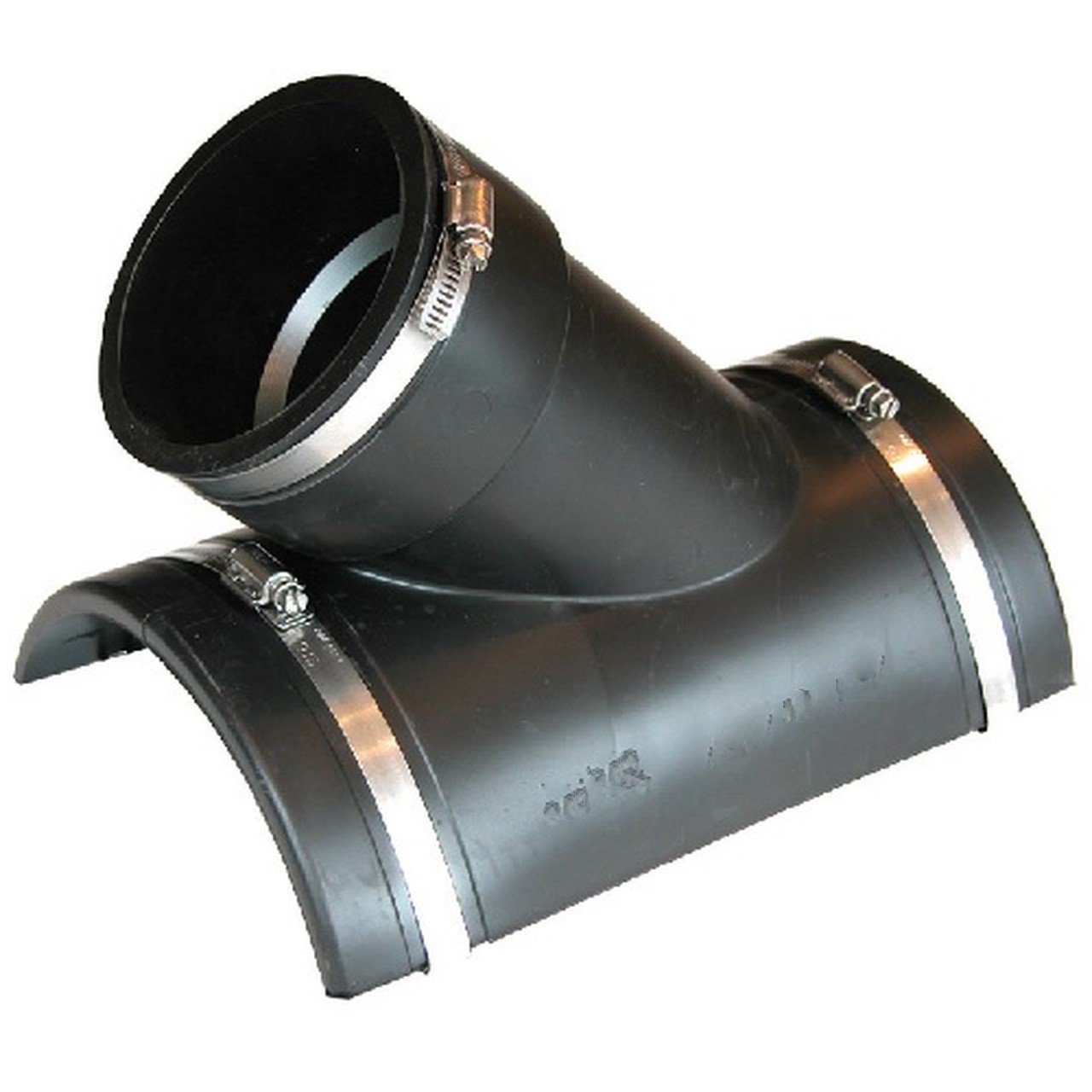 FERNCO RUBBER FLEX WYE W/ CLAMPS 6" #TSW-6