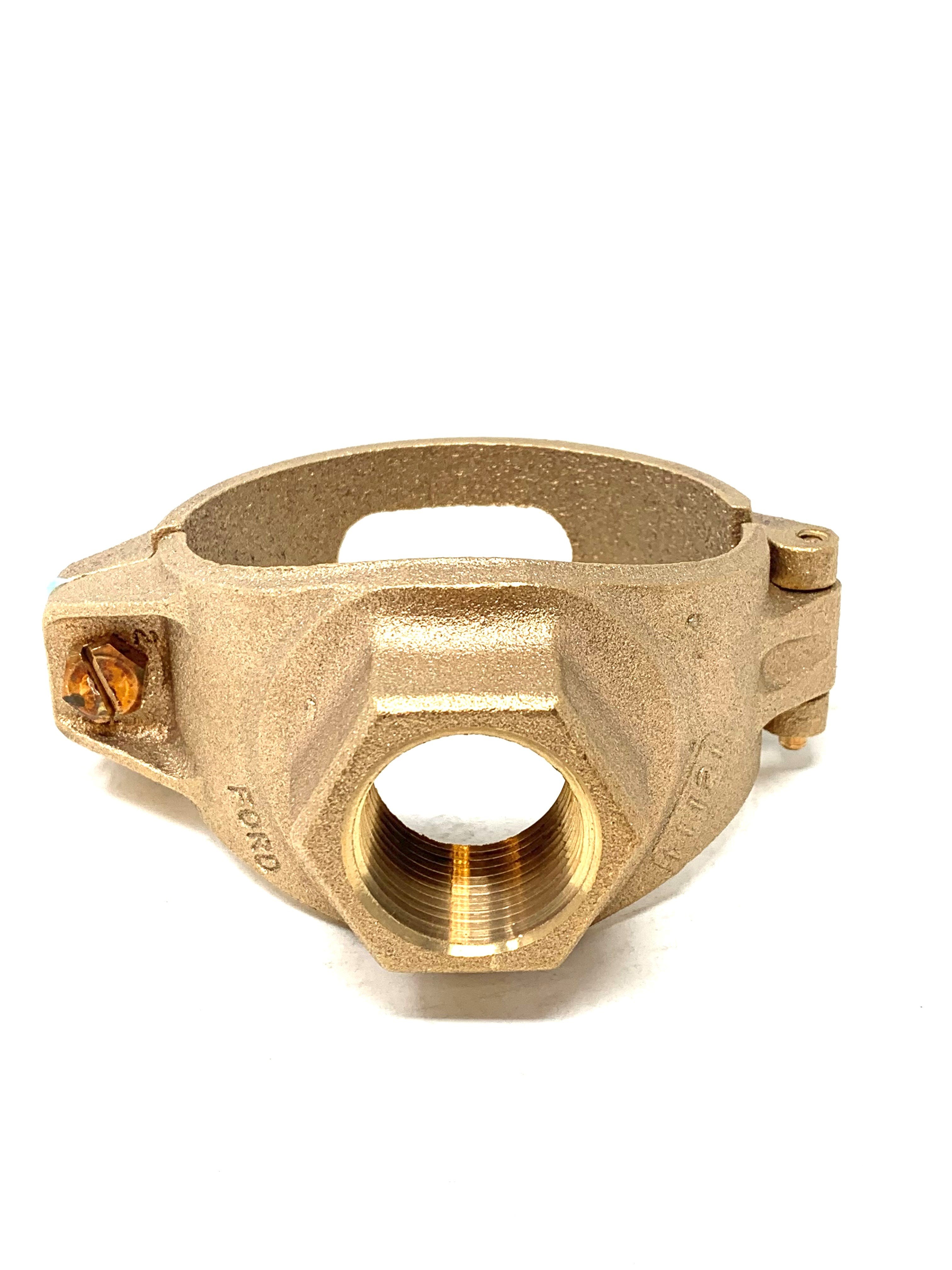 FORD BRASS SERVICE SADDLE #S71-204 2.38" X 1" IP